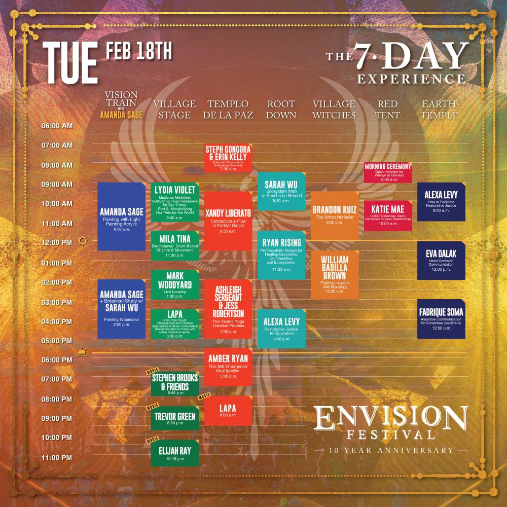Envision releases seven day schedules for 10th anniversary gathering ...